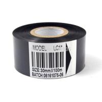 China Hot Sale 100pieces 30mm*100M Black Ribbon for the Labeling Machine for sale