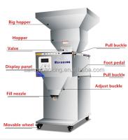 China 500G Racking Granule Powder Filling Machine Tea Rice Flour Coffee Bean Quantitative Vibration Weighing Packing Machine for sale