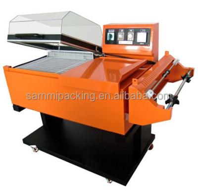 China Hot Sale 2 in 1 Semi-Automatic Shrink Wrapping and Cutting Machine for Small Food Boxes Wood Packaging Shrink Sealing Handle for sale