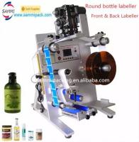 China SL-130 Verital Round Bottle Labeller,Adhesive Stickers Labeling Machine for Round Bottles for sale