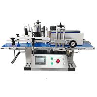 China Best Price Tabletop Small Vial Sticker Automatic Round Bottle Labeling Machine with Conveyor for sale