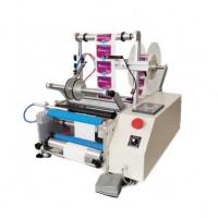 China Tabletop Adhesive Semi Automatic Labeling Machine for Round Ren Wine Bottles for sale
