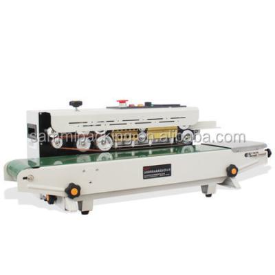 China High-Speed Continuous Band Sealer FR900C - Plastic Bag Sealing Machine with Counter, Food Packaging Heat Sealer for sale
