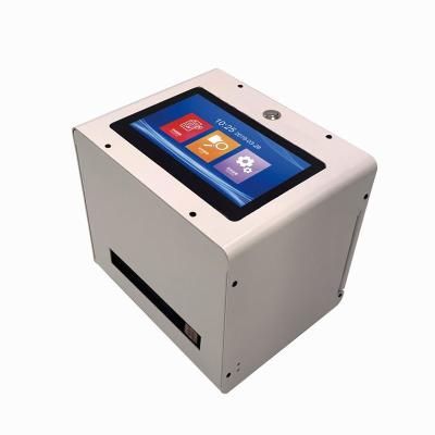 China 12.7mm Intelligent Thermal Inkjet Printer Tabletop Static Barcode Expiry Date Batch Number Logo Coding Machine for Bags Paper for sale