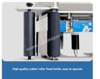 China MT-50 Semi-automatic Round Bottle Labeler, Labeling Machine for Cans and Beverage Bottles for sale