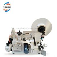 China New Design Automatic Semi-Automatic Sticker Labeling Machine Square Bottles Bags Food Beverages Chemicals Packaging Wood Cartons for sale