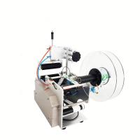 China High Efficiency Semi-Automatic Pneumatic Labeler Machine for Bottles Easy Operate Wood Carton Motor Bearing PLC Gearbox for sale