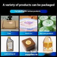 China Professional High-Speed Automatic Labeling Machine for Flat Surface, Boxes, Bags - Self-Adhesive Sticker Labeler with Conveyor for sale