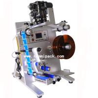 China High Precision Double Side Cosmetic Wine Bottle Labeling Machine, Front & Back Adhesive Sticker Applicator for Round Bottle for sale