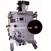 China High Precision Double Side Cosmetic Wine Bottle Labeling Machine, Front & Back Adhesive Sticker Applicator for Round Bottle for sale
