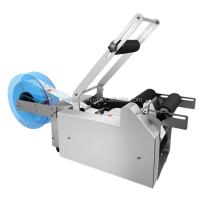 China Semi-Automatic Manual PET Glass Plastic Water Bottle Wine Tin Cans Label Applicator New Condition Labeling Machine for Cosmetics for sale