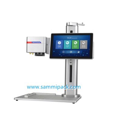 China Handheld Portable Mini Fiber Laser Marking Machine for Metal  20W 30W Deep Engraving Laser for sale
