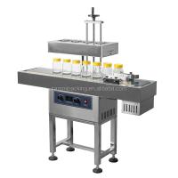 China Continuous Automatic Plastic Bottle Screw Sealer New Aluminum Foil Induction Sealing Machine Air Cooling Lid Packing Machines for sale