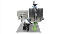China Semi Automatic Plastic Mist Trigger Spray Bottles Capping Machine, Sprayer Pump Capping Machine for sale