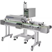 China Automatic Electromagnetic Induction Sealing Machine Plastic Juice Bottle Aluminum Foil Sealing Machine Bottle Can Sealer for sale