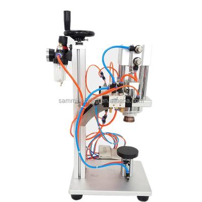 China Hot Sale CH-200 Semi-automatic Perfume Bottle Crimper/ Pneumatic Perfume Capping Machine With Good Price for sale