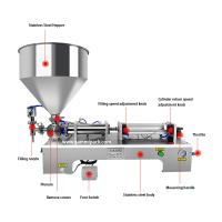China Cosmetic Shea Butter Heating Mixing Custard High Viscosity Jar Paste Bottle Filling Machine for sale