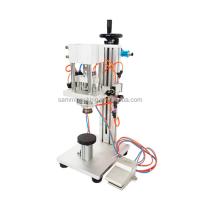 China Professional Compact Tabletop Perfume Crimping Machine Pneumatic Semi-Automatic 13mm-20mm Small Bottle Capping Spray Nozzle for sale