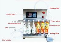 China Semi-Automatic 100Ml 300Ml 500Ml Spout Pouch Doypack Electric Liquid Filling Machine for Beverages for Hot Coconut Water Tea Oil for sale