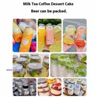 China Hot Sale 2025 Plastic Soda Can Sealing Machine Automatic Bubble Tea Can Capping Machine Pet Can Seamer for Beverage for sale