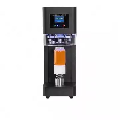 China 2025 Popular Semi Automatic Juice Can Sealing Machine Tuna Can Closing Machine Pet Can Seamer for Bubble Tea Soda Beer Cake for sale
