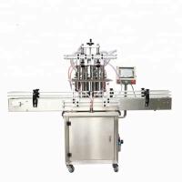 China Automatic Straight Line 4 Heads Automatic Servo Liquid Filling Machine 100-1000ml for sale
