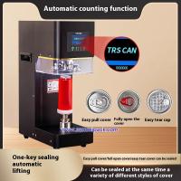 China 2025 Popular Semi Automatic Juice Can Sealing Machine Tuna Can Closing Machine Pet Can Seamer for Bubble Tea Soda Beer Cake for sale