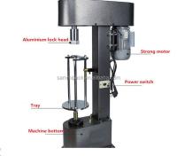 China Factory Price Semi Automatic Ropp Screw Capper Whisky Wine Bottle Lid Capping Machine Crimping Machine for Metal Lids for sale