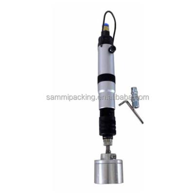 China Portable Pneumatic Single Head Screw Pet Bottle LId Lock Capping Machine for Plastic Screw for sale