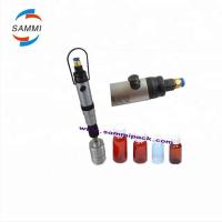 China Portable Pneumatic Single Head Screw Pet Bottle LId Lock Capping Machine for Plastic Screw for sale