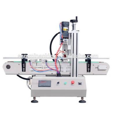China Factory Direct Sales New Design Pneumatic Tabletop Automatic Trigger Spray Capper Machine Plastic Bottle Jar Capping Machine for sale