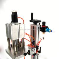 China Pneumatic Desktop Perfume Collar Ring Pressing Machine Perfume Bottle Capping Machine for sale
