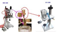 China Pneumatic Desktop Perfume Collar Ring Pressing Machine Perfume Bottle Capping Machine for sale