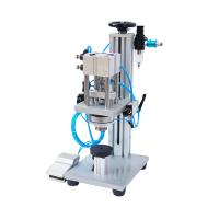 China Good Semi Automatic Packaging Spray Perfume Bottle Sealing Capping Crimping Machine for sale