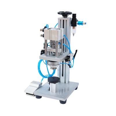 China Good Semi Automatic Packaging Spray Perfume Bottle Sealing Capping Crimping Machine for sale