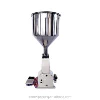 China A02 Manual Grade Small Pneumatic Paste Filling Machine 50ml Cream Shampoo Cosmetics Filler for Beverage and Bag Packaging for sale