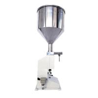 China A02 Manual Grade Small Pneumatic Paste Filling Machine 50ml Cream Shampoo Cosmetics Filler for Beverage and Bag Packaging for sale