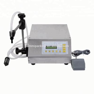 China GFK-160 Semi-Automatic Electric Single Head Manual Cup Filler Small Automatic Vacuum Beverage Water/Oil Filling Machine Wood for sale
