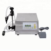 China GFK-160 Semi-Automatic Electric Single Head Manual Cup Filler Small Automatic Vacuum Beverage Water/Oil Filling Machine Wood for sale
