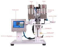 China High Quality 20mm-50mm Screw Sealing Capping Machine Semi-Automatic Electric Motor Driven for Food Application 1 Year Warranty for sale
