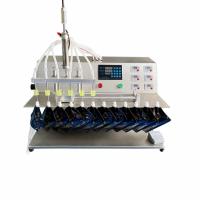 China Semi Automatic Four Head Slide Nozzles Liquid Water Spout Pouch Bag Filling Machine Nozzle Bag Filler and Sealer for sale