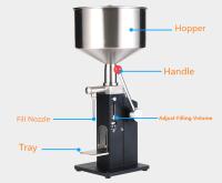 China 5-50ML Manual Honey Stick Cream Yogurt Jam Filling Machine Manual Filler for sale