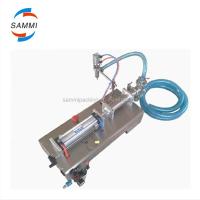 China High Efficiency Single Head Piston Liquid Filling Machine,100-1000ml Water Oil Juice Beverage Filling Machine for Bottle/can for sale