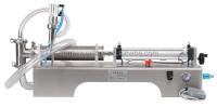 China High Efficiency Single Head Piston Liquid Filling Machine,100-1000ml Water Oil Juice Beverage Filling Machine for Bottle/can for sale