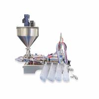 China Factory High Viscosity Paste Filling Machine With Hopper, Ointment Tomato Sauce Spout Bag Packing Machine for sale