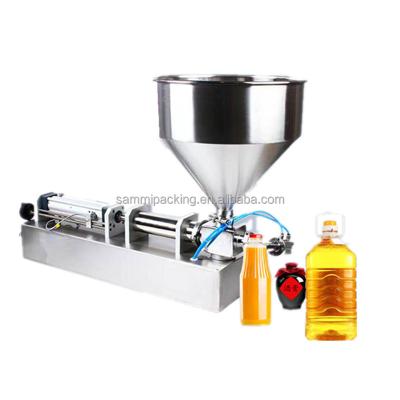 China Hot Sale Pneumatic Heating Mixing Lotion Cream Cosmetic Filling Machine for Honey Sauce Cream for sale