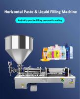 China Hot Sale Pneumatic Heating Mixing Lotion Cream Cosmetic Filling Machine for Honey Sauce Cream for sale