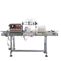 China Automatic Four-Head CNC Liquid Filling Machine PET for Small Scale Glass Fruit Juice Beverage Milk Bottles Small Filling for sale