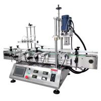 China Small Desktop Automatic Magnetic Pump Liquid Essential Oil Perfume Linear Filling Capping Machine Factory Price for sale