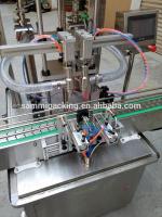 China 4 Nozzles Automatic Straight Line High Speed Piston Type Inline Overflow 1-5L Wine Liquid Bottled Water Filling Machine for sale